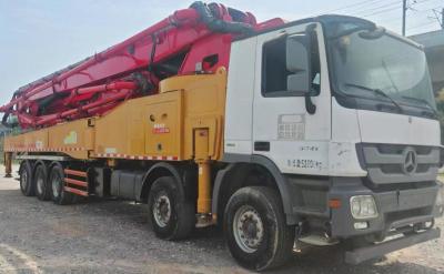 China Factory price 2017 year 5 axle 62 M  Sany Brand used concrete pump truck with Mercedes Benz for sale