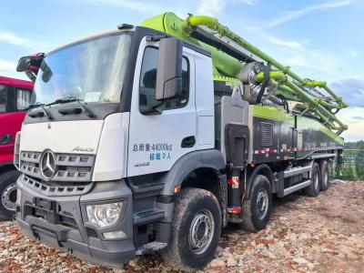 China Boutique Used Truck Mounted Concrete Pump 2021 Year Zoomlion 63M With Benz Chassis Less Kilometers for sale