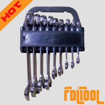 China 10PC Combination Wrench Plastic Rack for sale