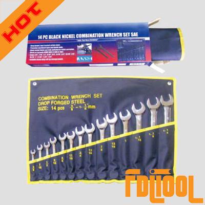 China 14PC Combination Wrench Hanging Pouch And Color Box for sale