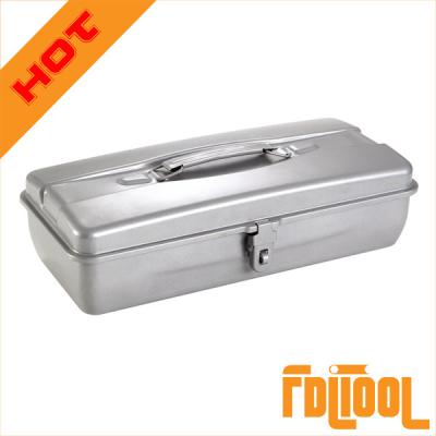 China 15-Inch Iron Tool Box With silver grey for sale