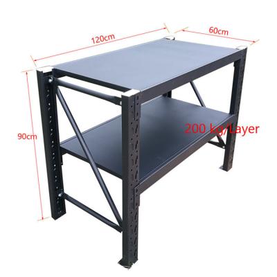 China Customized Size Medium Duty Metal Warehouse Storage Rack with Corrosion Protection for sale