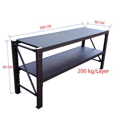 China Customized Size Medium Duty Metal Warehouse Storage Rack with Corrosion Protection for sale