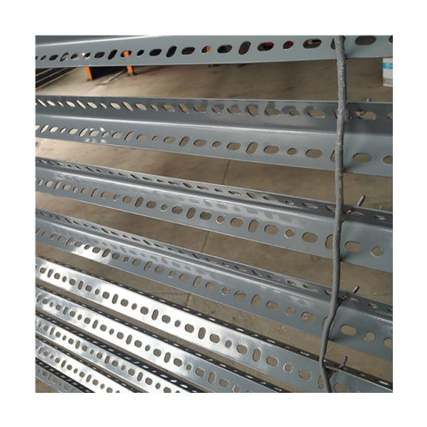 Quality 2-5 Layer High Tensile Shelf Angle Iron Bracket for Metal Shelf Slotted Angle for sale