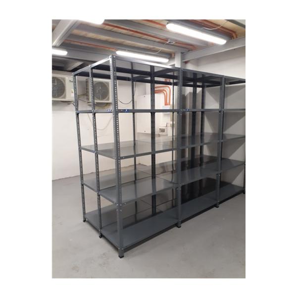 Quality Industrial Steel Slotted Angle Iron Rack Shelving for Customized Color for sale