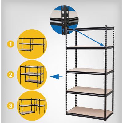 Cina Regolabile 5 Tier Heavy Duty Rack di angolo in metallo senza bulloni con colore personalizzato in vendita