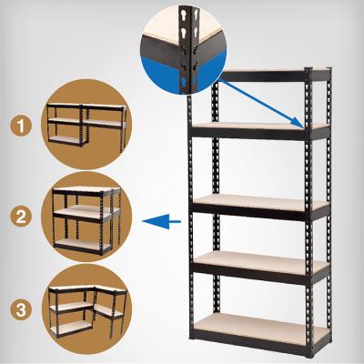 Cina Regolabile 5 Tier Heavy Duty Rack di angolo in metallo senza bulloni con colore personalizzato in vendita