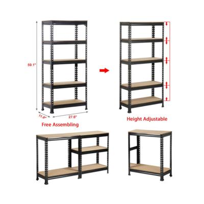 China Industrial Warehouse Storage Rack Shelf with Customized Color Metal Boltless Shelving for sale