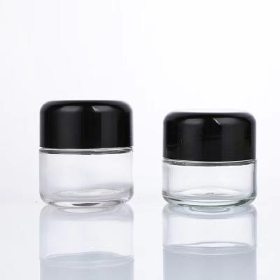 China 2oz 3oz 4oz 5oz Hot Selling Smell Proof Jar Empty Clear Round Flower Containers Childproof Child Resistant Glass Jar for sale