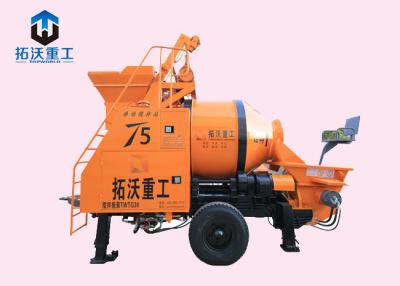 China Diesel 30 Cubic Meters Concrete Mixer Pump , Small Concrete Mixer With 125mm Pipes for sale