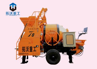 China Small Self Loading Diesel Concrete Mixer With Pump , Cement Mixer With Pump for sale