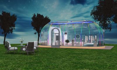 China Double Dome Tent Hot Sale Clear Bubble Dome Tent Transparent Round Spots Small Dome Tent for sale
