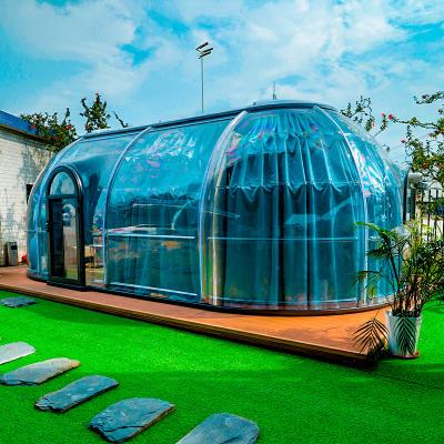 China Transparante leegstaande sterrenruimte geodetische koepel Glamping koepel huis voor tuin buiten helder bubbel huis Te koop