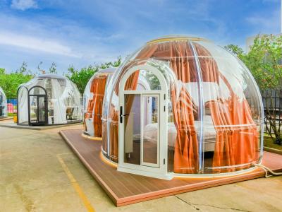 China Full Transparent 360 Degree Dining Bubble Tent 27.7m2 Geodesic Dome House for sale