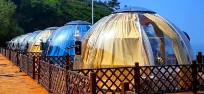 China Full Transparent 360 Degree Dining Bubble Tent 27.7m2 Geodesic Dome House for sale