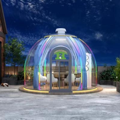 China Tenda Glamping a cupola sicura ignifuga Tenda a bolla trasparente gonfiabile for sale