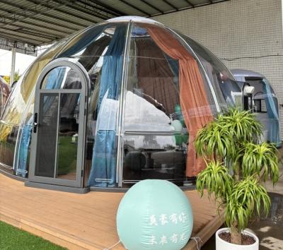Cina Outdoor Luxury Transparent PC Material Bubble Tent impermeabile a impatto e fuoco Residence per hotel resort e campeggi in vendita