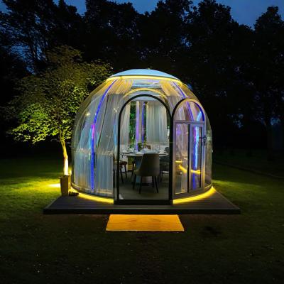 China Tiny House Movable Geodesic Dome Tent Skylight Building for Bubble House Resort Unique Container Houses Product for sale