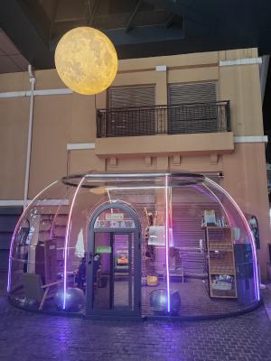 China Moderne luxe geprefabriceerde modulaire kassen orkaanbestendige PC Dome tent voor Resort Villa Capsule Dome Design Te koop
