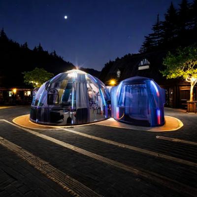 Cina Prezzo di fabbrica Facile installazione Tenda a cupola chiara Casa a doppia cupola per ristorante all'aperto in vendita