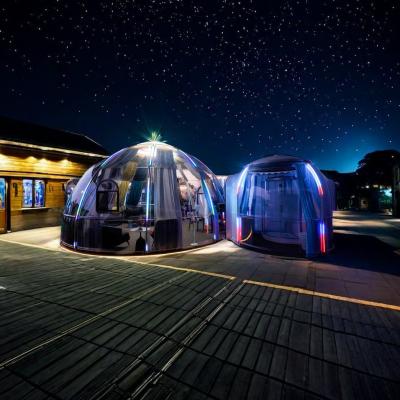 Cina Prezzo di fabbrica Facile installazione Tenda a cupola chiara Casa a doppia cupola per ristorante all'aperto in vendita