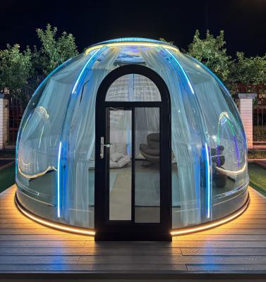 Cina Lounge gonfiabile all'aperto in acciaio e materiale PC per campeggi Hotel Villa o Star Dome Room-Green House in vendita
