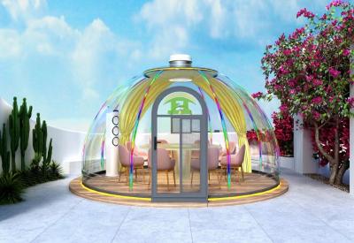 Cina Alta resistenza lussuosa impermeabile in policarbonato tenda cupola Eco con bagno PC Bubble House in vendita