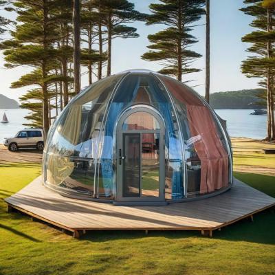 Cina Alta resistenza lussuosa impermeabile in policarbonato tenda cupola Eco con bagno PC Bubble House in vendita