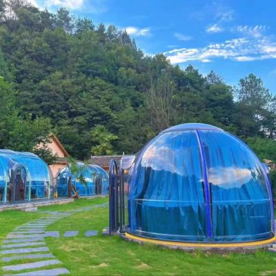 Cina Tenda a cupola resistente PC di moda per esterno Star Cabin Bubble Tent per il campeggio in ristorante Realizzata in materiale contenitore resistente in vendita