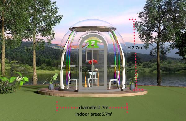 Quality Fashion Bubble Glass Dome House Event Party Tent Pc Dome Hotel Polycarbonate for sale