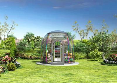 China Inflatable Star House Outdoor Glamping Transparent PC Dome Tent Bubble House Geodesic Design for sale