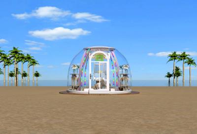 China Inflatable Star House Outdoor Glamping Transparent PC Dome Tent Bubble House Geodesic Design for sale