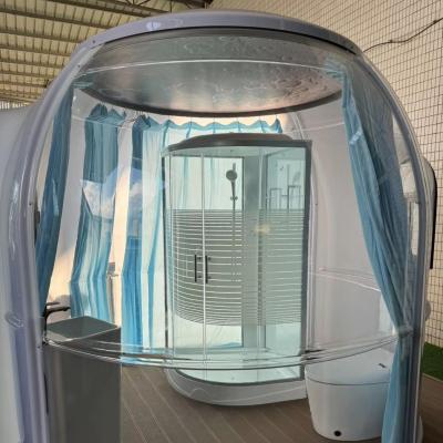 China Glamping Waterproof PVC 2.7m Luxury Dome House Transparent Bubble Dome Tent for Sale for sale