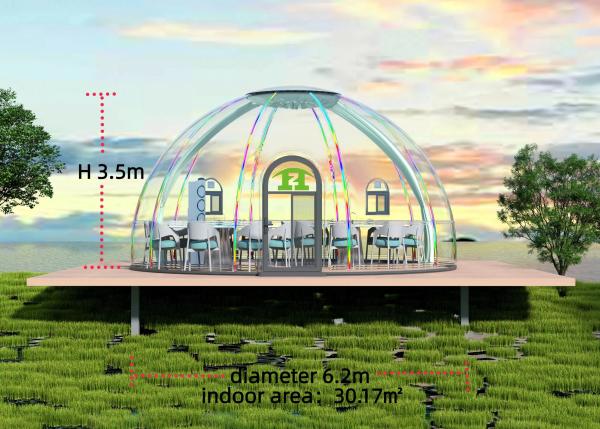 Quality Full 360°Transparency Home Commercial Bubble Room Transparent Room Putdoor Tents for sale