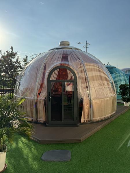 Quality Prefab Cabin House Restaurant Home Transparent Bubble Glamping Dome Dome Tent for sale