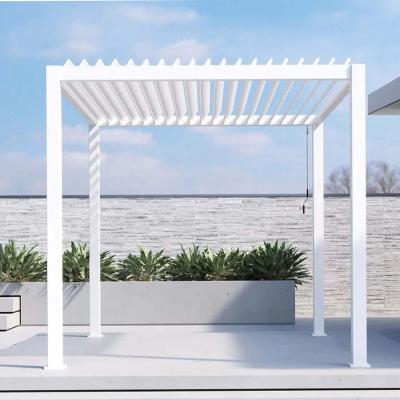 Cina Smart Outdoor Lounge Pavilion con controllo di rotazione di legno di alluminio in vendita