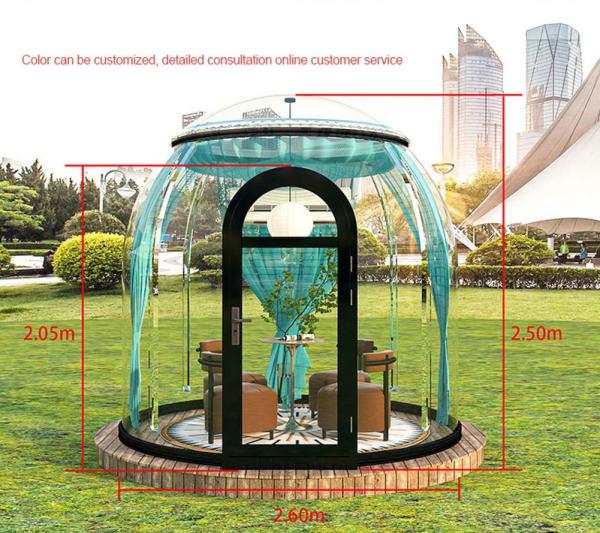 Quality 18-20 Person Transparent Wind Resistant Dome Prefab House for Hotel and PC for sale