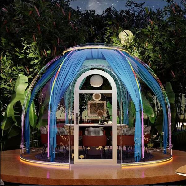 Quality Portable Outdoor Camping Bubble Dome with Transparent PC Material and Starry Sky Design for sale
