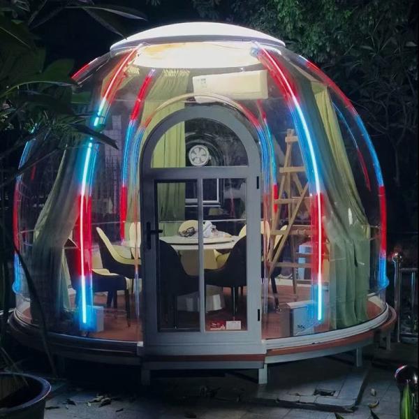 Quality Portable Outdoor Camping Bubble Dome with Transparent PC Material and Starry Sky for sale