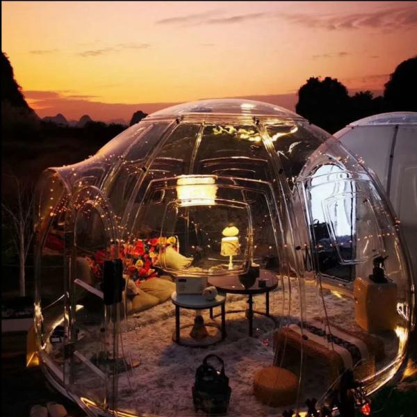 Quality 1 - 20mm Starry Sky Room Dining Bubble Tent Sleeping Panoramic Landscape Bubble for sale