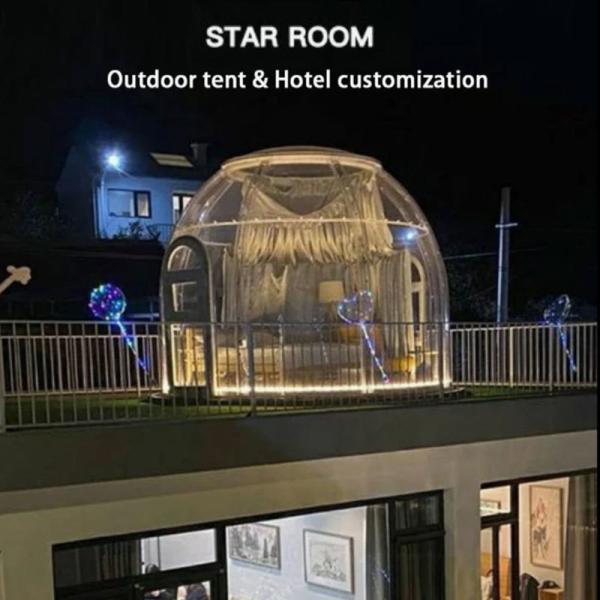 Quality 1 - 20mm Starry Sky Room Dining Bubble Tent Sleeping Panoramic Landscape Bubble for sale