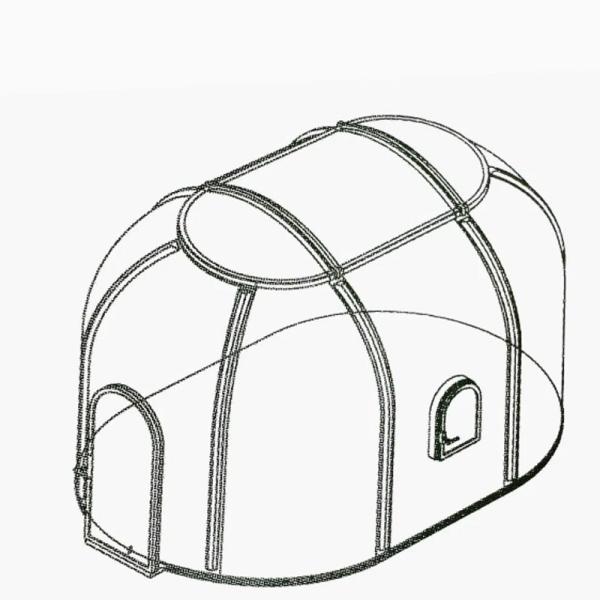 Quality 3 - 4 Persons Polycarbonate Dining Bubble Tent Star View Bubble Dome Tent for sale