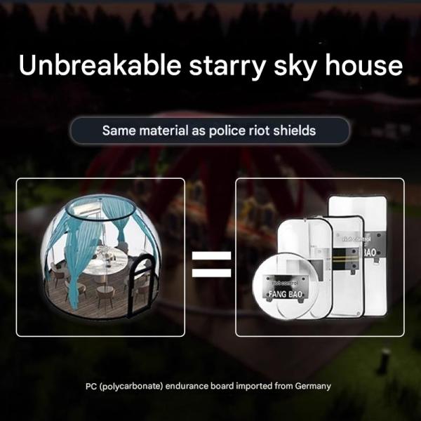Quality Scenic Private Dining Bubble Tent Waterproof Hotel Bubble Tents for sale