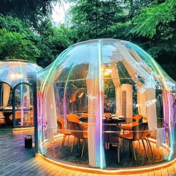 Quality PC Outdoor Star Dining Bubble Tent Hotel Terrace Courtyard Transparent Bubble for sale