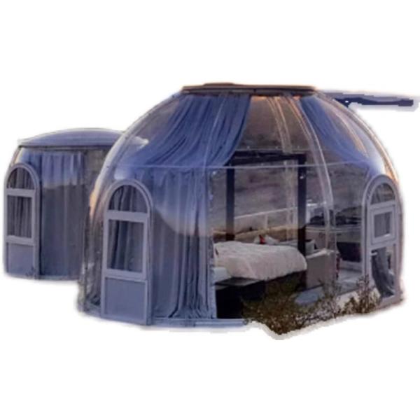 Quality Contemporary Design Style Outdoor Hotel Camping Site Scenic Glass Room Spherical Tent Bubble House Homestay for sale