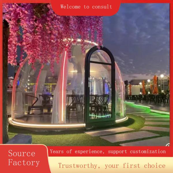 Quality Contemporary Design Style Outdoor Hotel Camping Site Scenic Glass Room Spherical for sale
