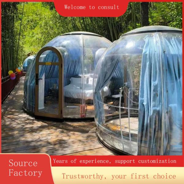 Quality Contemporary Design Style Outdoor Hotel Camping Site Scenic Glass Room Spherical for sale