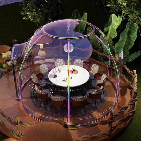 Quality Outdoor Rectangular Sun Glass Room Full Transparent Bubble Room Spherical Tent for sale