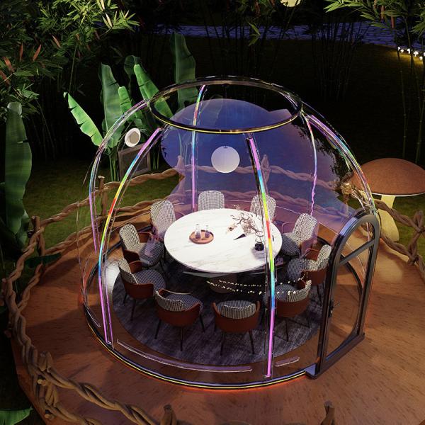 Quality Outdoor Rectangular Sun Glass Room Full Transparent Bubble Room Spherical Tent for sale