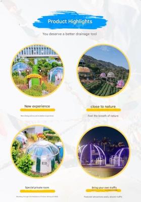 Cina 360 gradi panoramico trasparente all'aperto Star Room PC Hotel Bubble Tent for Outdoor Homestay Sun Room in vendita